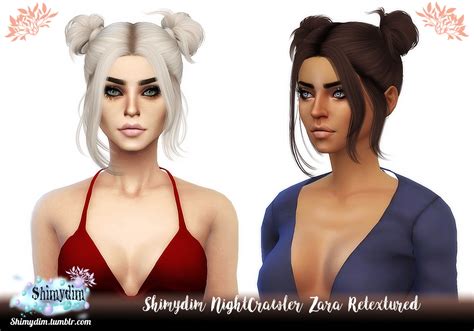 Nightcrawler S Zara Hair Retextured Shimydim Sims 4 Hairs