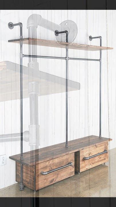 파이프행거 원목선반행거ctr02 파이프행거파이프가구파이프인테리어인더스트리얼가구인더스트리얼인테리어파이프750 Youtube