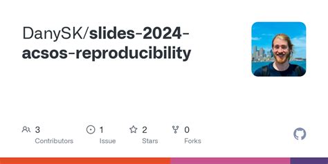 Github Danyskslides 2024 Acsos Reproducibility