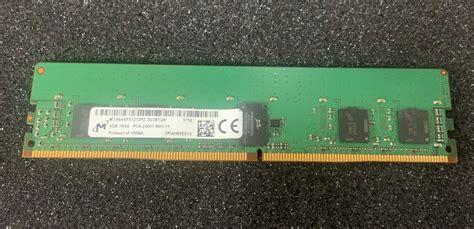 Micron 4GB 1RX8 PC4 2400T RD1 11 Server Memory Module MTA9ASF51272PZ
