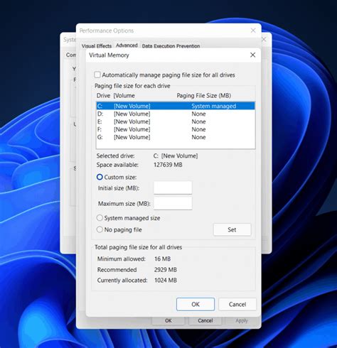 How To Change Windows Virtual Memory Size Working Tricks