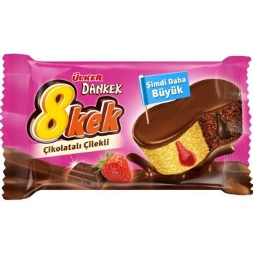 Ülker Dankek 8Kek Çikolatalı Çilekli 55 gr Marketpaketi