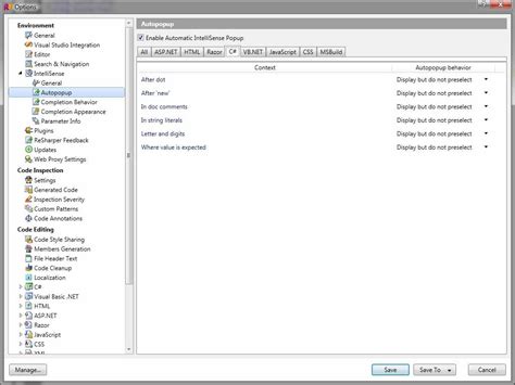 Edit Resharper Intellisense Suggestions Stack Overflow