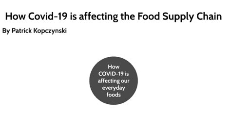Covid 19 Affecting The Food Supply Chain By Patrick Kopczynski On Prezi