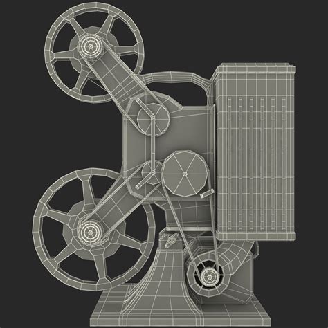 3d Old Movie Projector Keystone
