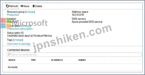 Az 104j専門試験質問25：次の表に示すリソースを含む Azure サブスクリプションがあります。 Javascriptvoid0
