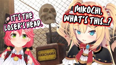 Haachama Sees Her Displayed Skull And Questions Miko【hololive Eng Sub