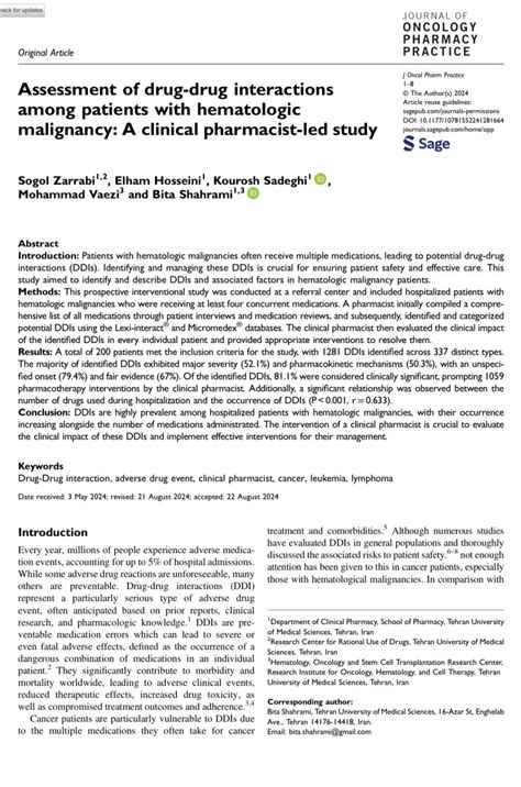 Our Latest Publication On Hematologic Malignancy Sogol Zarrabi Posted