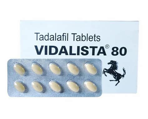 80mg Vidalista Tadalafil Tablets At ₹ 440strip Cialis Tablet In