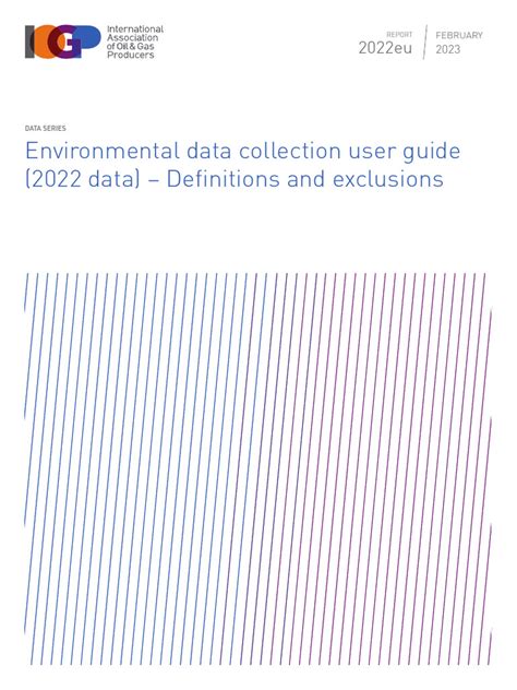 Environmental Data Collection User Guide 2022 Data Definitions And