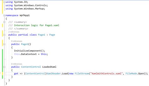 How To Include Common Xaml Code In Page Microsoft Qanda