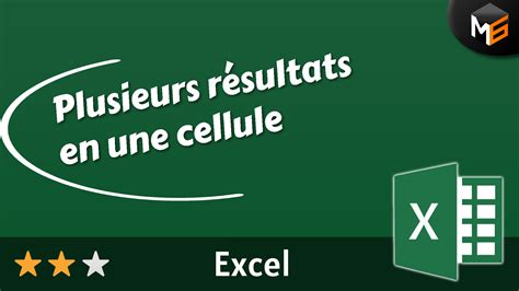 Excel Plusieurs Résultats En Une Cellule May6