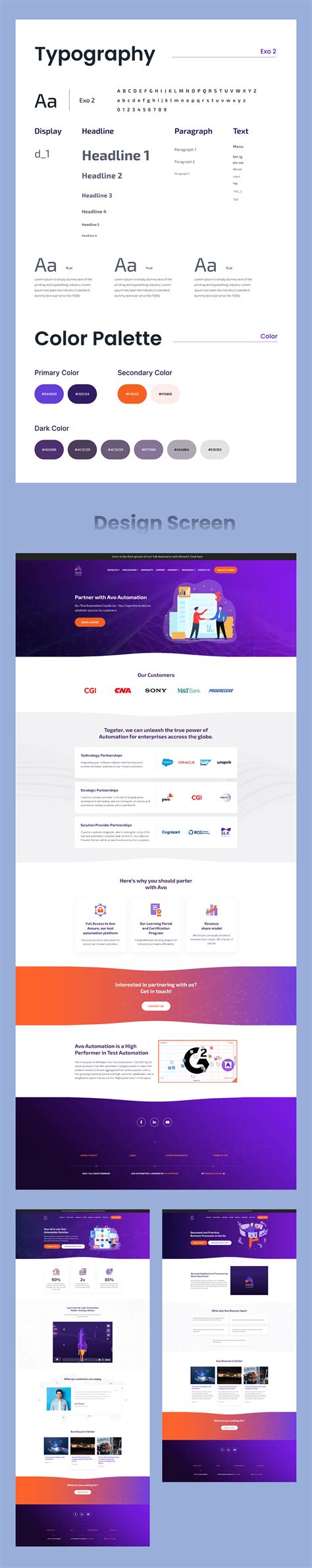 Avo Automation Website Design Behance