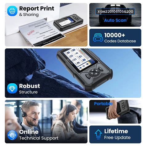 MUCAR CDE900 PRO OBD2 Diagnostic Scanner with Multiple Software Packag ...