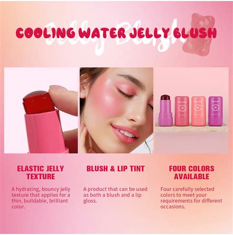 Cheek Lip Tinted Moistured Blush Stick Eye Cheek Lip Brighten Cream