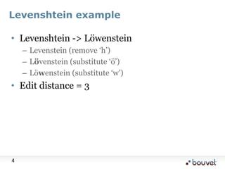 Approximate String Comparators PPT