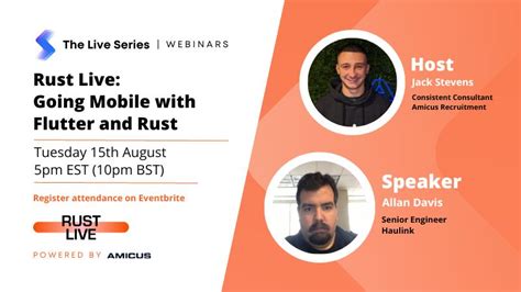 Amicus On Linkedin Amicusjobs Theliveseries Rustdeveloper Rust