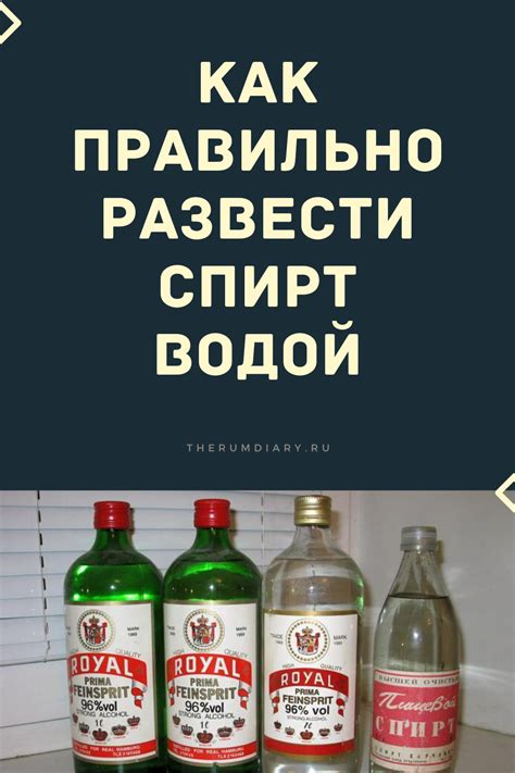 Как правильно развести спирт водой своими руками Ромовый Дневник