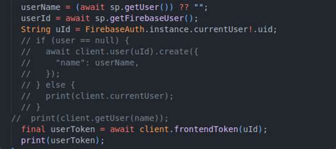 Flutter `usertoken` Must Be Provided While Running On Client Side