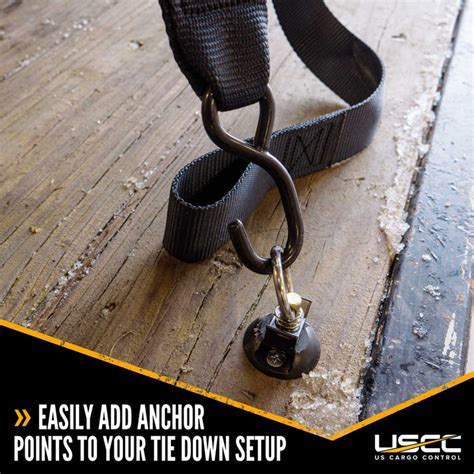 2 Round Anchor Point Black Round Tie Down Anchors