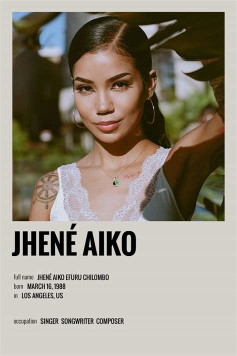 Jhené Aiko Polaroid Poster Vintage Music Posters