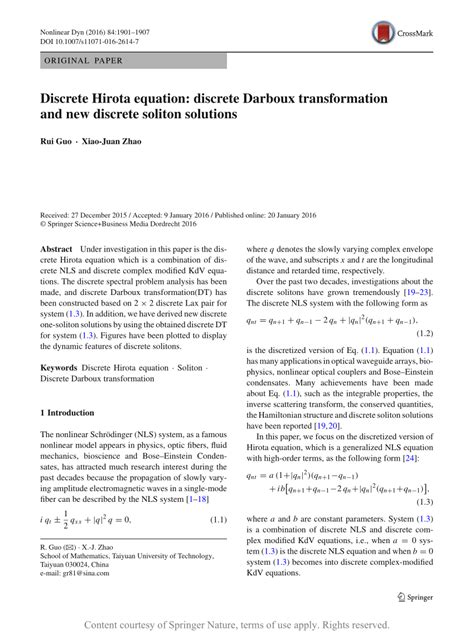 Discrete Hirota Equation Discrete Darboux Transformation And New