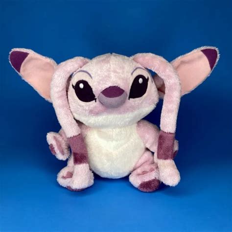 Disney Angel Plush Lilo And Stitch Toy 7” Girl Friend Pink Purple Stuffed