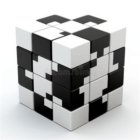 Create Stunning Visuals With A Geometric Tessellation Cube Isolated
