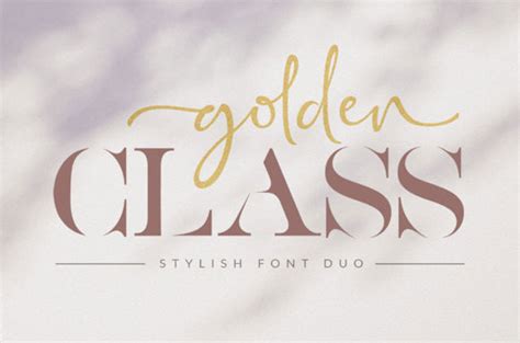 Golden Class Font Creative Fonts