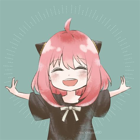 アーニャ「アーニャかわいいよアーニャ🥜 」深雪むしこのイラスト
