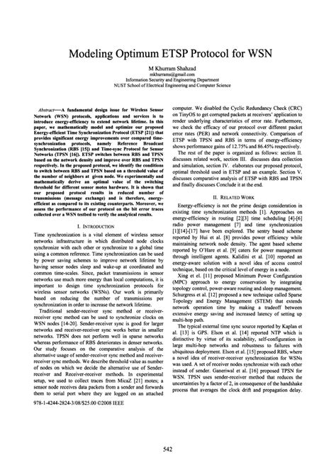 pdf modeling optimum etsp protocol for wsn
