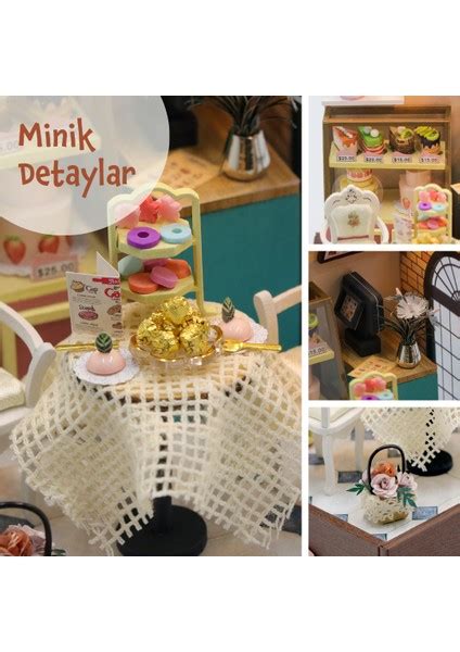 Minyatür Maket Ev Kiti Maket Ev Dıy Kendin Yap LED Fiyatı