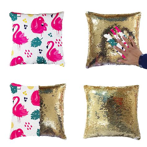 Custom Sequin Pillow Custom Photo Pillow Customized Magic Etsy