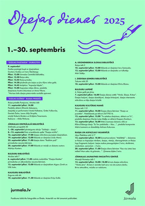 Septembris Dzejas Mēnesis Jūrmalā Tv Jūrmala