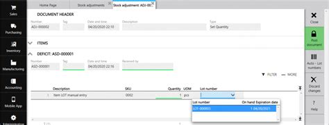 Serial LOT Batch Number Tracking ERPAG