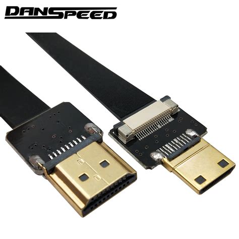 Danspeed Fpv Hdmi Type A Male To Mini Hdmi Male Hdtv Fpc Flat Cable For