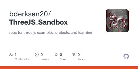 Github Bderksen Threejs Sandbox Repo For Three Js Examples Projects And Learning