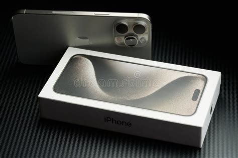 Apple Iphone Pro Max Natural Titanium Editorial Photography Image