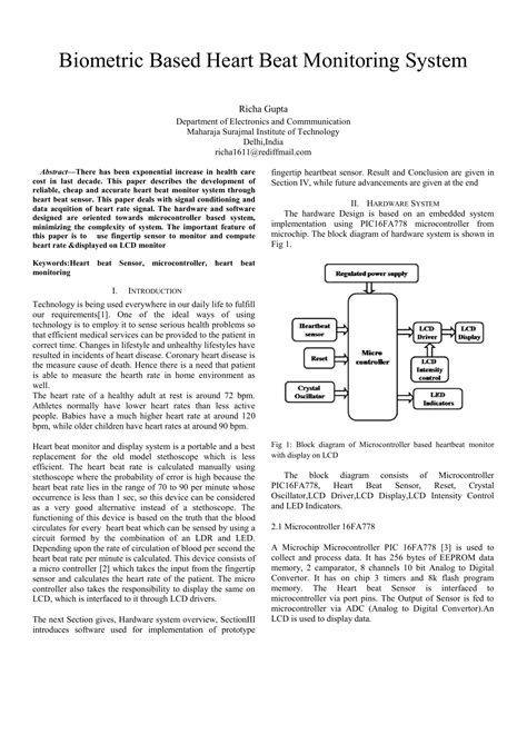 Heart Rate Monitor Using Microcontroller Circuit Diagram Circuit Diagram