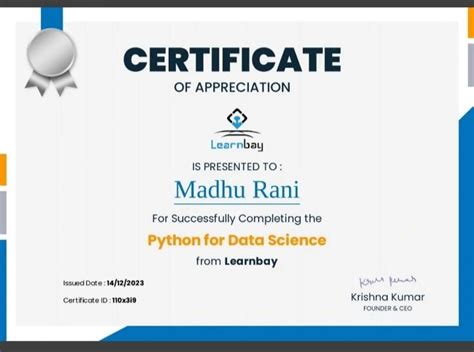 madhu singh on linkedin happy to share that i have completed my python