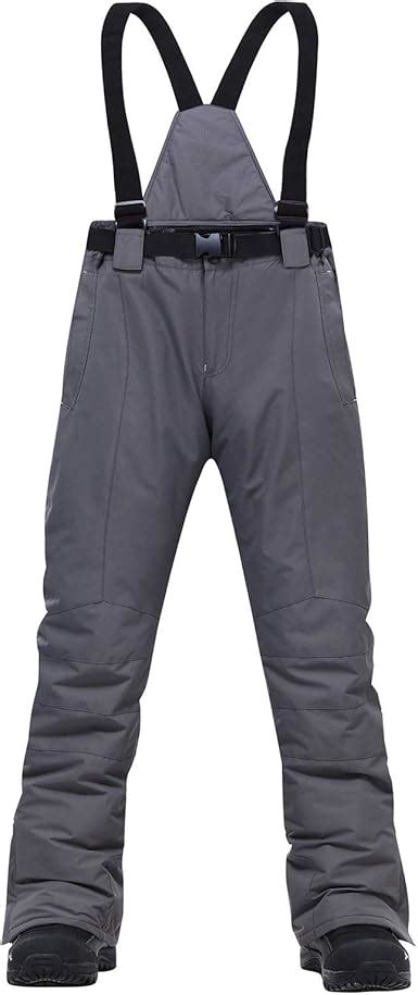 Mens Essential Insulated Snow Bibs Overalls Winter Waterproof Ski Snow Bib Pants Amazonca