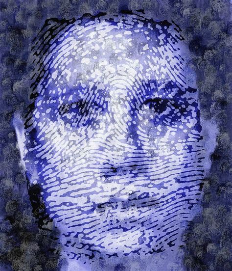 Fingerprint Face Stock Image P Science Photo Library