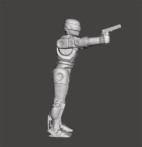 Stl File Vintage Robocop Articulated Retro Toy Figure・3d Print Design