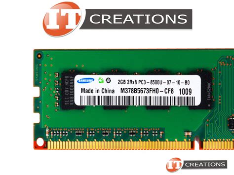 M378B5673FH0-CF8 Samsung 2GB PC3-8500u DDR3-1066 Unbuffered NON ECC ...