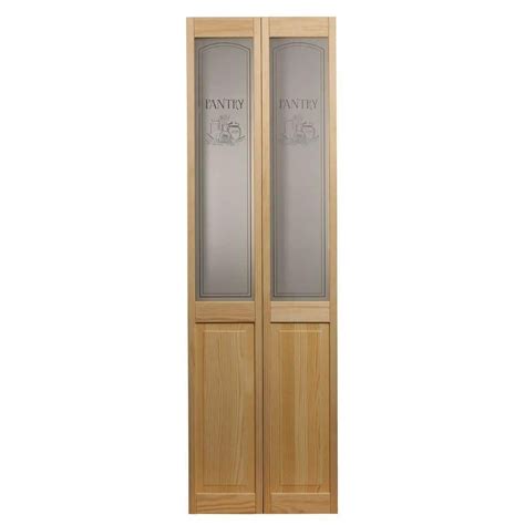 Pinecroft 29 5 In X 78 625 In Pantry Glass Over Raised Panel 1 2 Lite