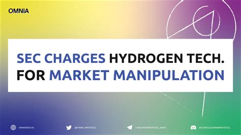 SEC Charges Hydrogen Tech And Its Former CEO For Market Manipulation