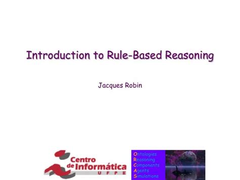 Ppt Introduction To Rule Based Reasoning Powerpoint Presentation