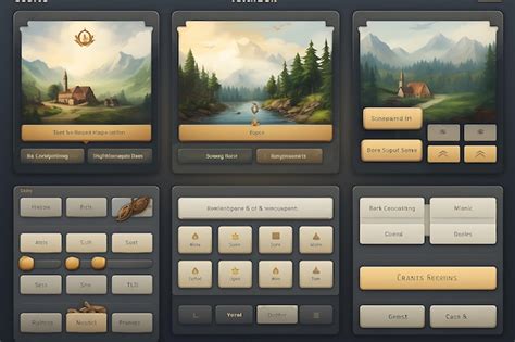 modern casual game ui kit design game ui kit popup game ui button