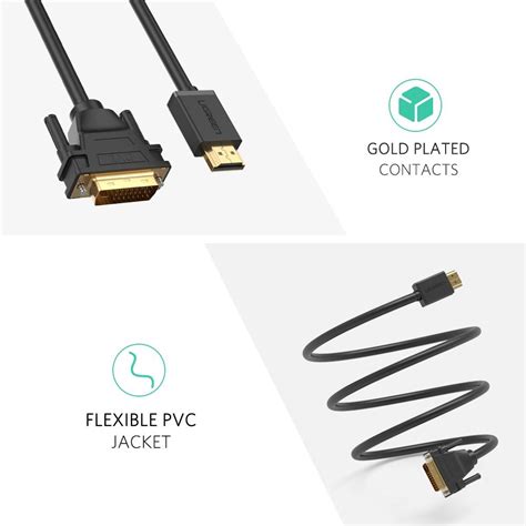 Ugreen Hdmi To Dvi 241 Cable 1m 30116 Shop Australia