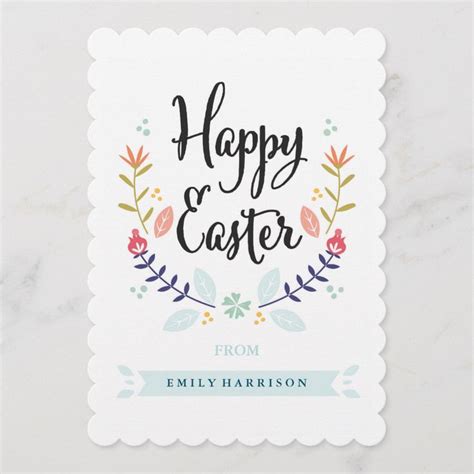 Personalized Happy Easter Card Zazzle